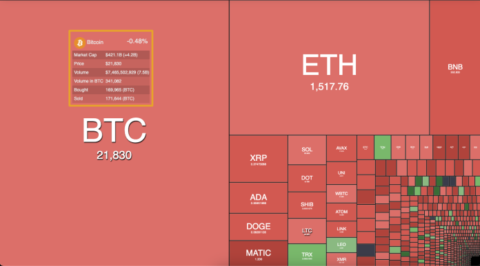 Heatmap: Reading and Understanding Cryptometer's Market Heat Map